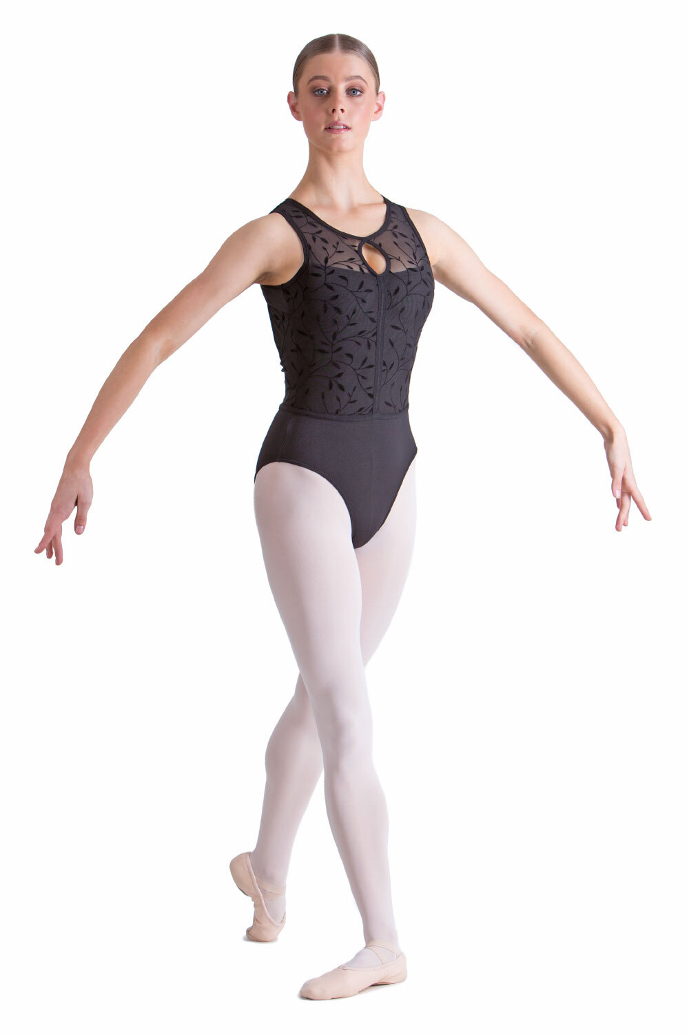 Sofia Mesh Bow Back Womens Leotard Adult Bloch